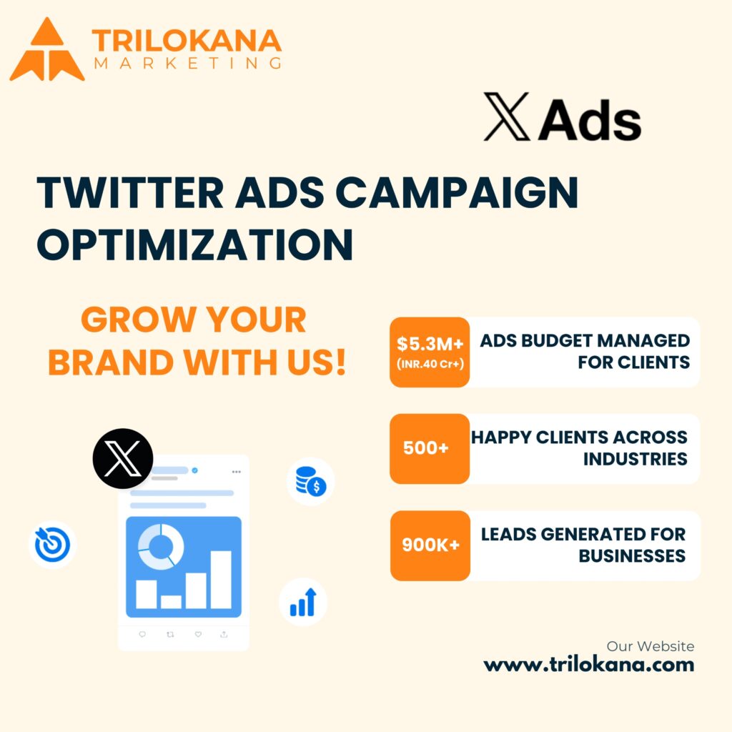Twitter Ads Campaign Optimization Cost & Packages - Trilokana Marketing