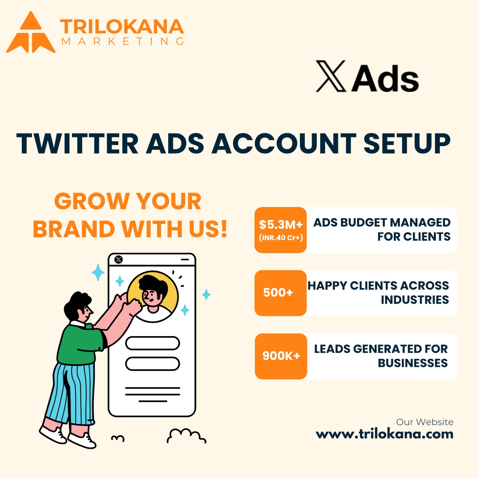 Twitter Ads Account and Campaign Setup - Trilokana Marketing
